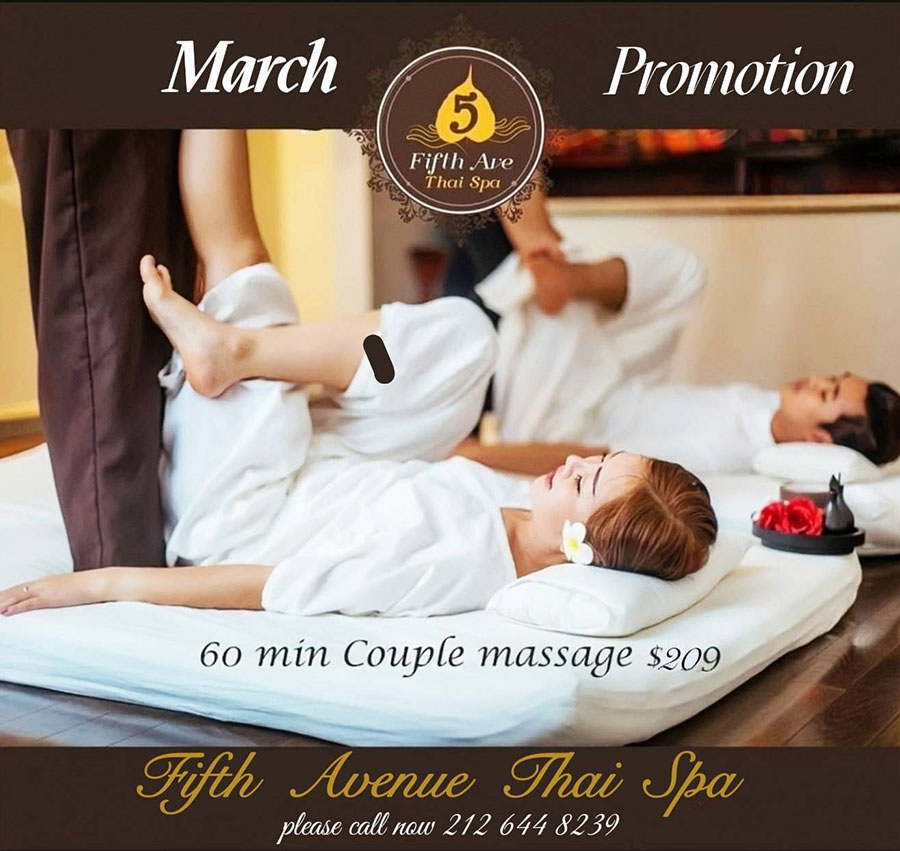 March Promotion 2023 | Fifth Avenue Thai Spa